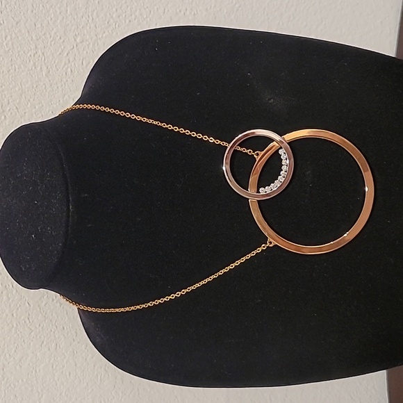 Veta Fede | Jewelry | Elegant Rose Gold And Silver Interlocking ...